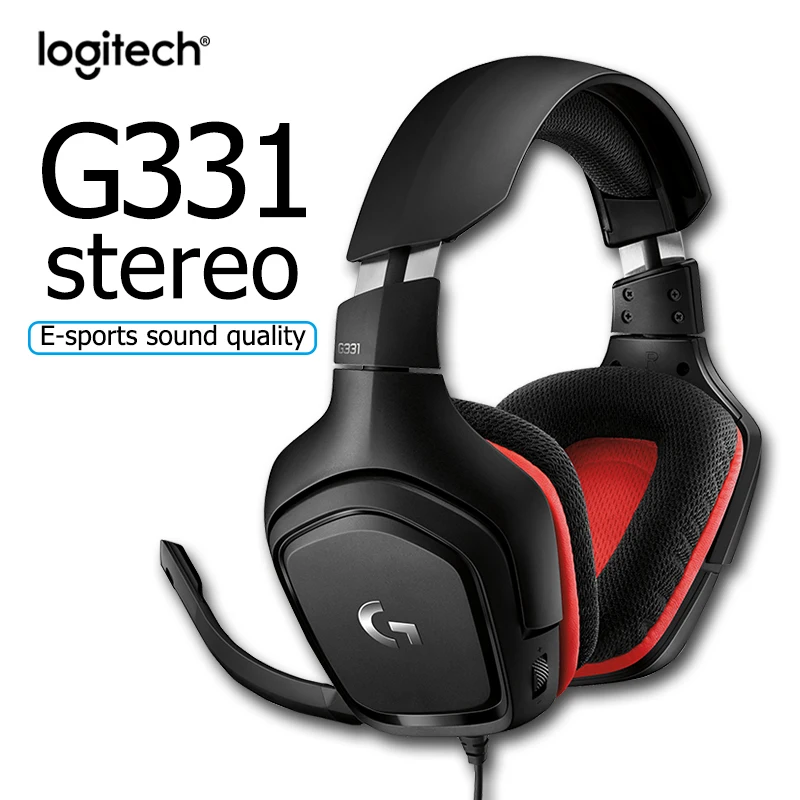 Logitech-G331-Stereo-oyun-Esports-kablolu-kulakl-k-kafa-monte-mikrofon-ile-destek-PC-oyun ...