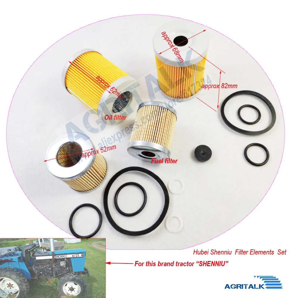 The Set Of Paper Oil Filter And Fuel Filter Element With O Seals Kit ...
