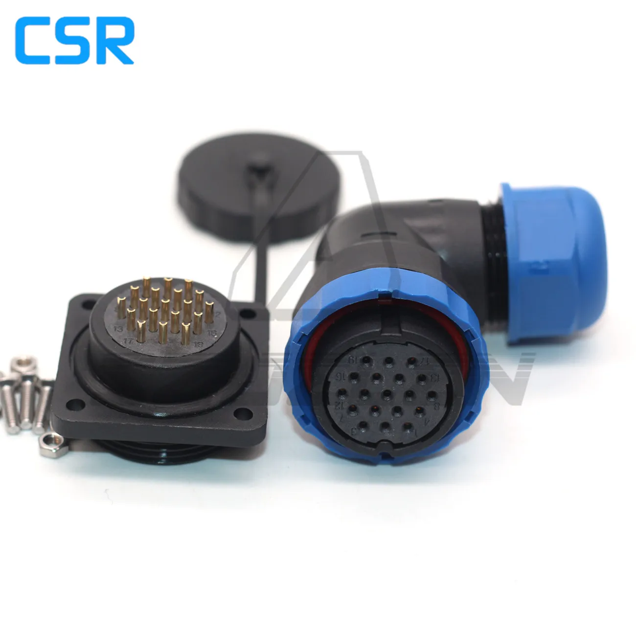 SD28 Waterproof Connector 2 3 4 5 6 7 9 10 12 14 16 19 22 24 26 Pin IP68 Right Angle Plug And ...