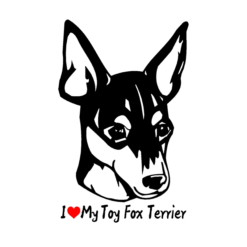 S61234-Toy-Fox-Terrier-Dog-Black-Transparent-Car-Sticker-Vinyl-Decal ...