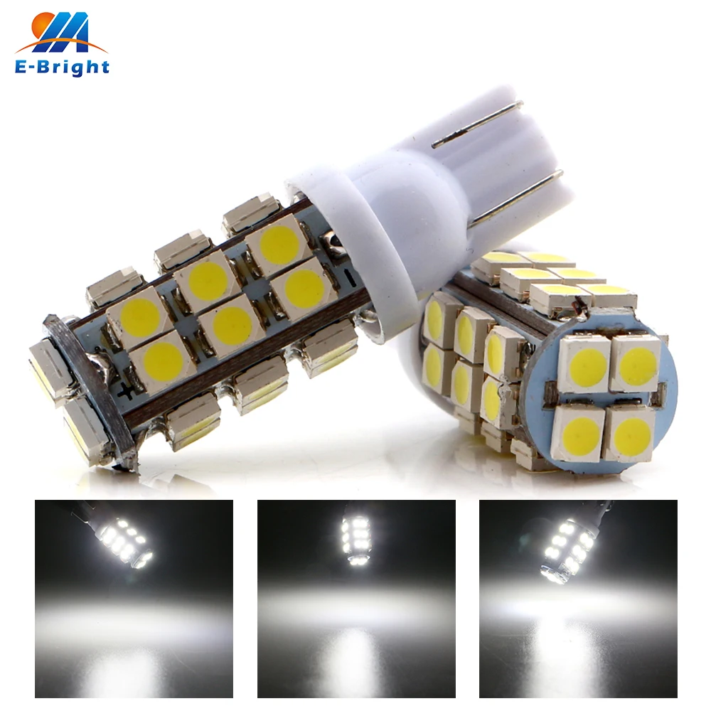 2 개 DC 12V 24V T10 1210 28 SMD LED 램프 레드 블루 화이트 자동차 사이드 웨지 마르크 클리어런스 ...