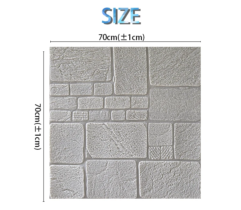Papier peint,Autocollants muraux 3D en grès épais,papier peint auto ...