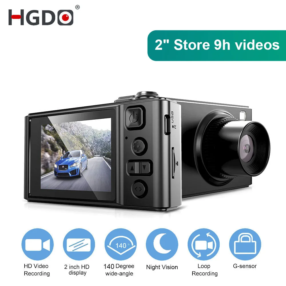 HGDO 2 INCH Car DVR Mini Dash cam Full HD Car Camera Camcorder 1080P ...