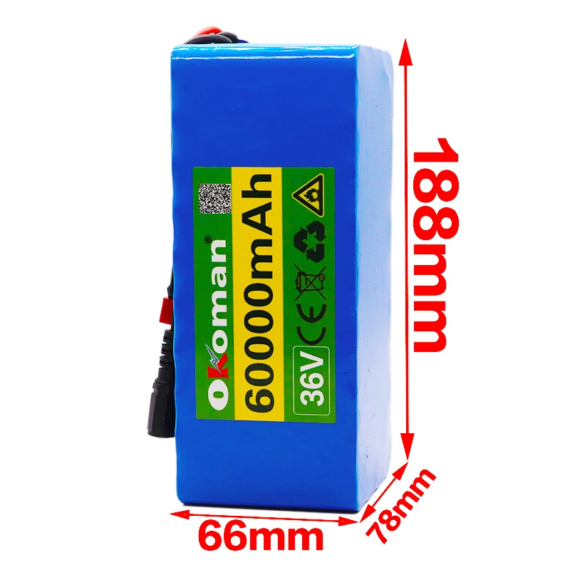 Купить Аккумулятор Unbranded Lithium 36V 60Ah Ebike Battery 1000W Pack ...