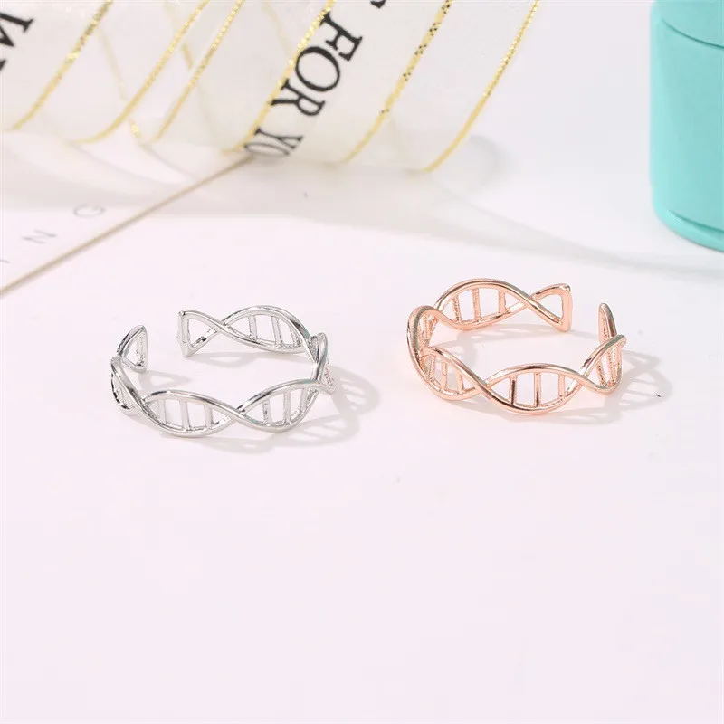 Classic DNA Chemistry Molecule Rings Opening For Women Men Fashion ...