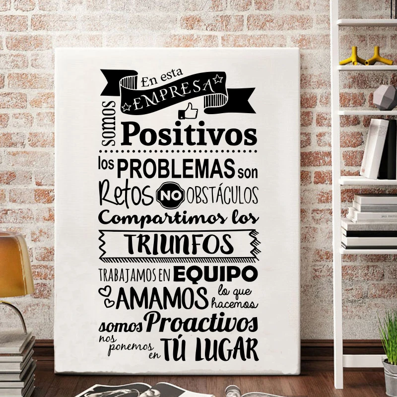 Wall Decal Inspirational Phrases Spanish | Stickers Wall Phrases ...