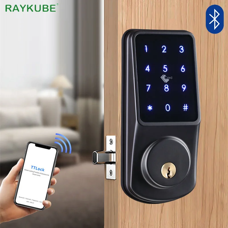 RAYKUBE-F23-Deadbolt-Lock-Smart-Electronic-Door-Locks-Remote-Unlock-TT ...