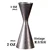 Integrated Style Jigger Double Cocktail Jigger Bar Measure with Etched ...