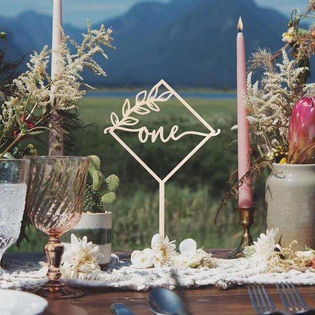 Country Wedding Table Numbers