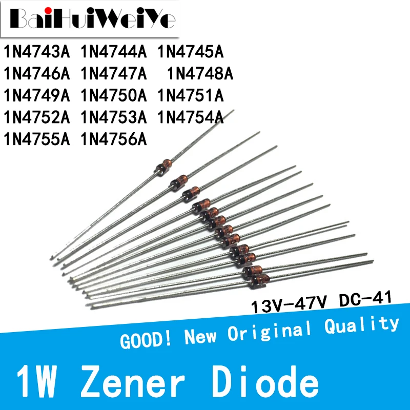 50PCS-1N4743A-1N4744A-1N4745A-1N4746A-1N4747A-1N4748A-1N4749A-1N4750A ...