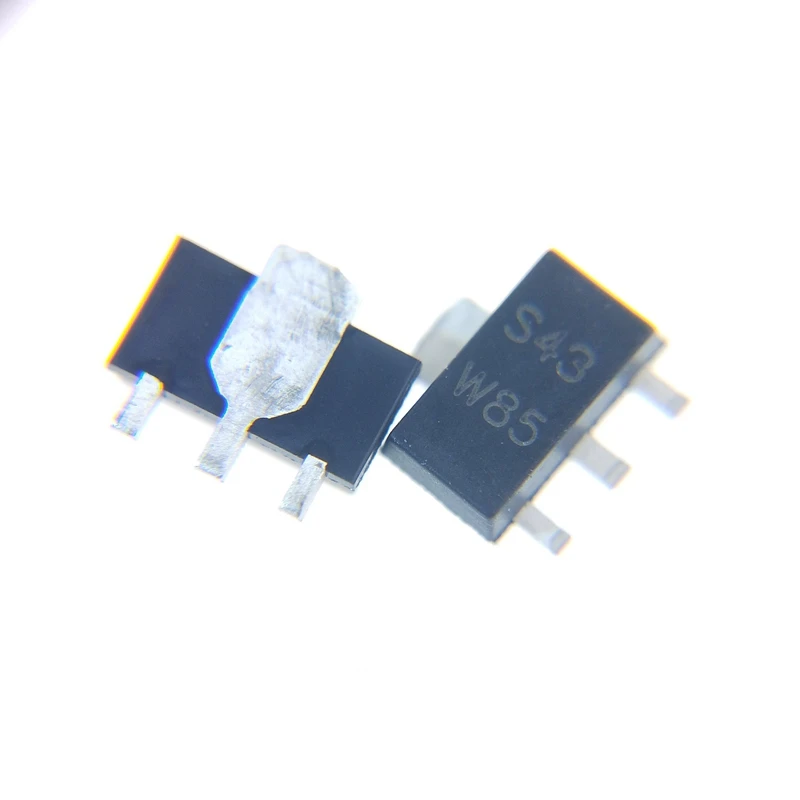 Novo Transistor Sot-89 Original 50 Argolas Pbss4350x S43 50v 3a Npn ...