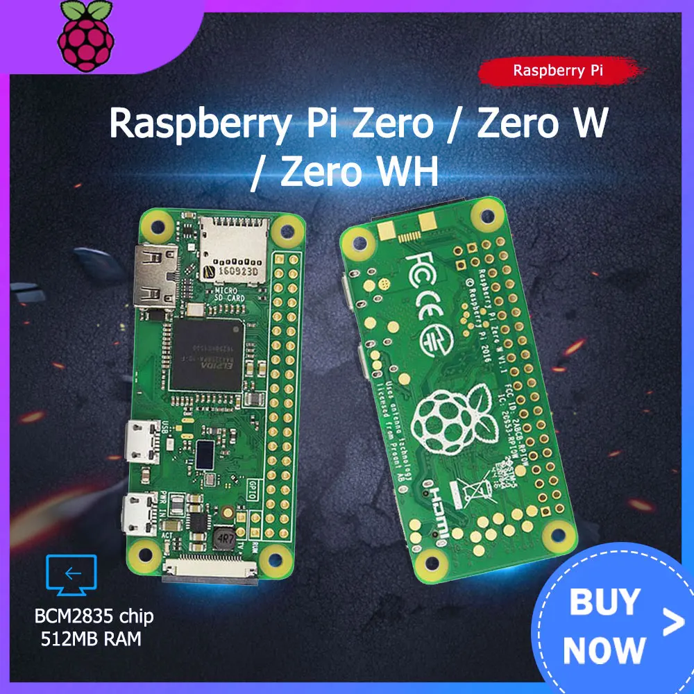 Raspberry Pi Zero V 1.3 Zero W WH Wireless WIFE Bluetooth Board with 1GHz CPU 512MB RAM ...