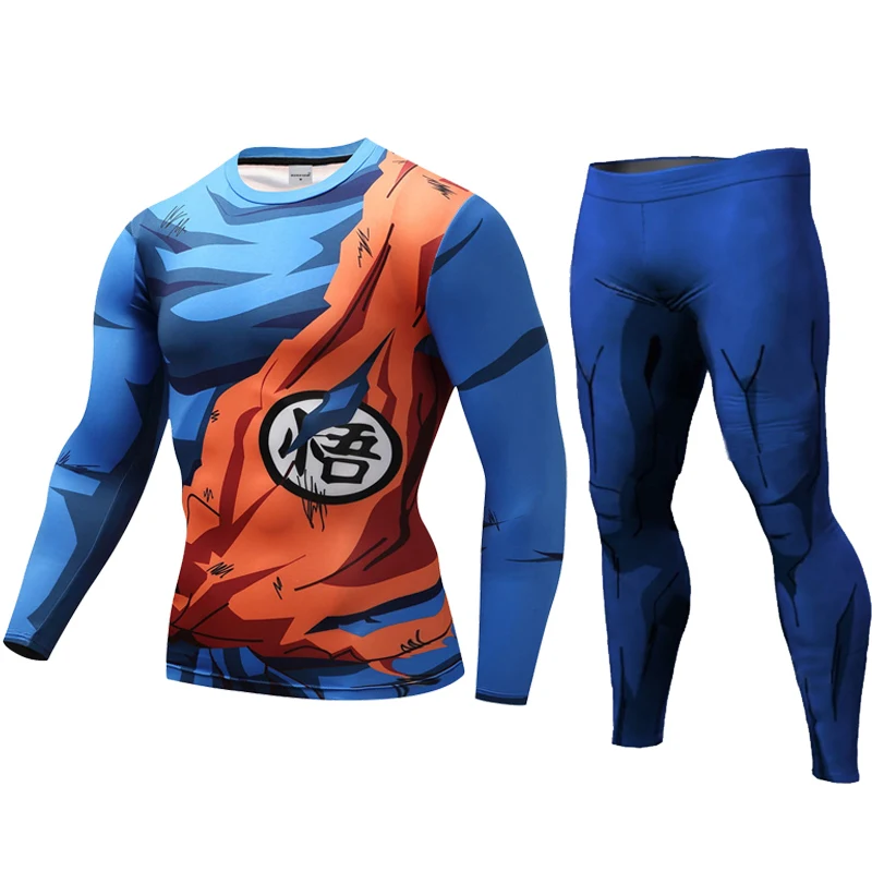 Anime Dragon Ball Vegeta Goku 3D Printed Pattern Compression Tights ...