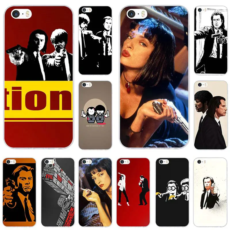Pulp Fiction Design Soft TPU Silicone Mobile Phone Cases Coque for ...
