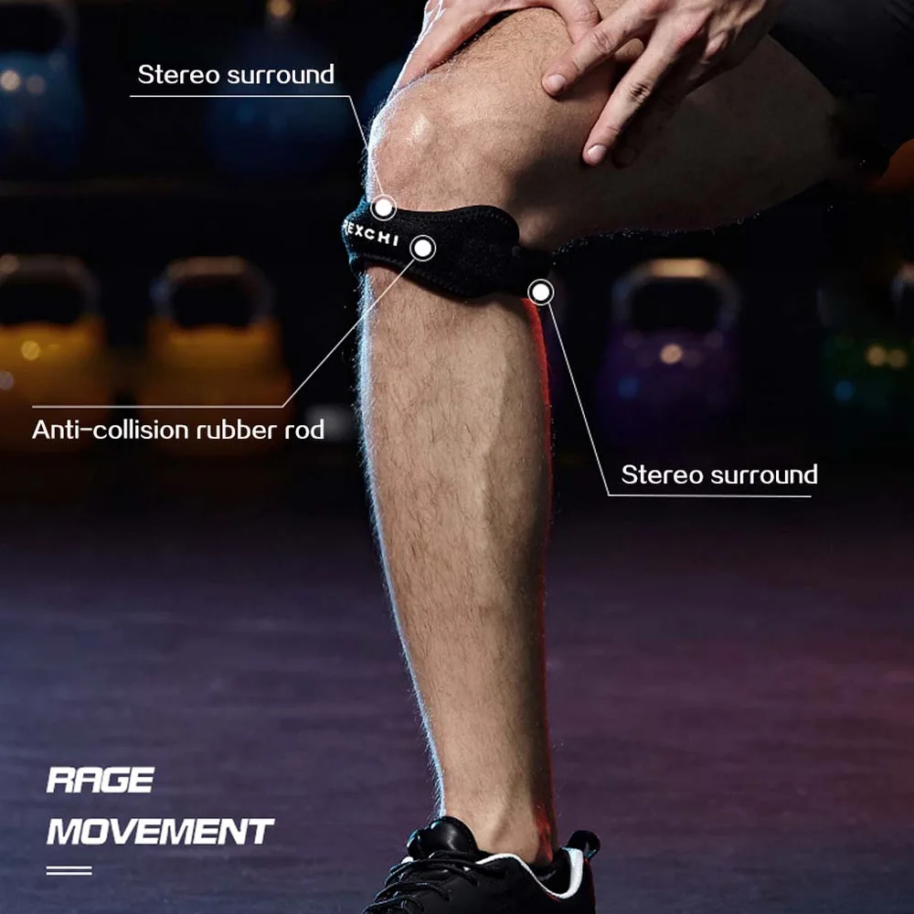 Choice black TopRunn 2Pcs Knee Brace Patella Strap for Pain Relief ...