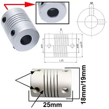 Motor Shaft Couplings Inner Diameter 3x3 3x4 3x5 3x6 3x8 4x4 4x5 4x6 ...