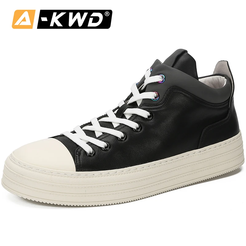 Best Price Genuine Leather Sneakers Man High Top Shoe Mannen Schoenen ...