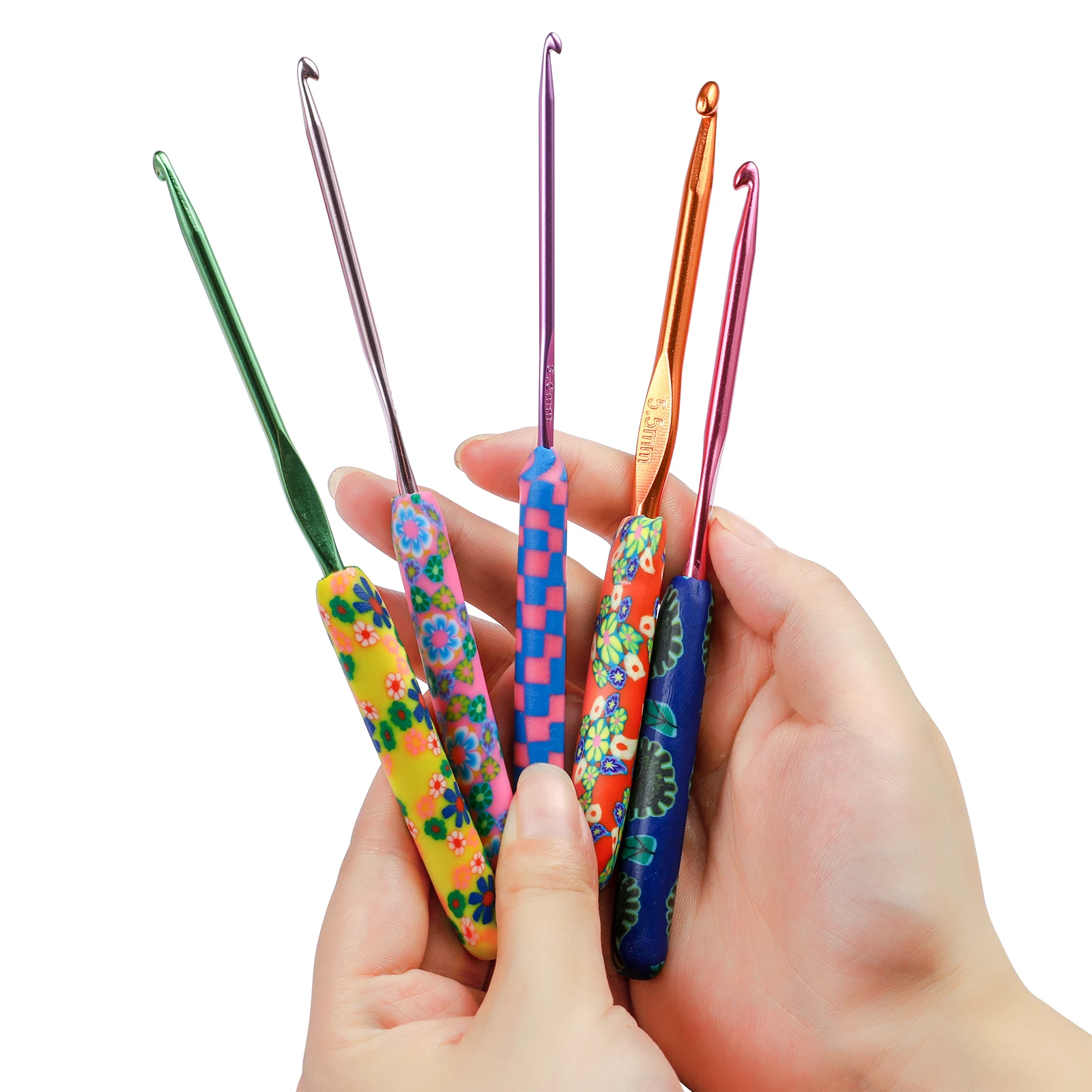 New-Russian-Style-1Pcs-Crochet-Hooks-2-0-10-0MM-Crochet-Nedles-Flower ...