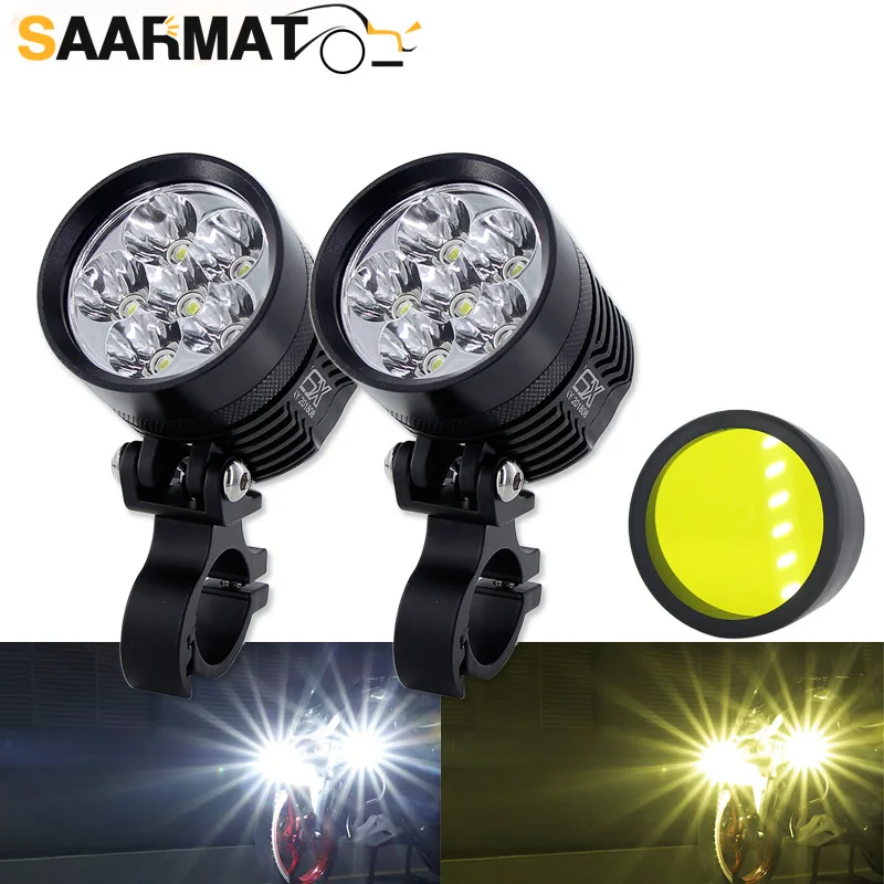 Double-Colors-led-motorcycle-headlight-Fog-DRL-lamp-led-light-car ...