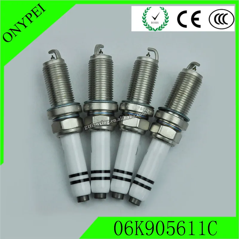 4 Pcs 06k905611c Platinum Spark Plug For 15-18 A3 Quattro S3 Tt Quattro ...