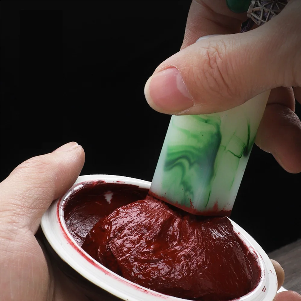 Antique-Ink-Pad-Seal-Carving-Paste-Chinese-English-Name-Stamps-Dark-Red ...