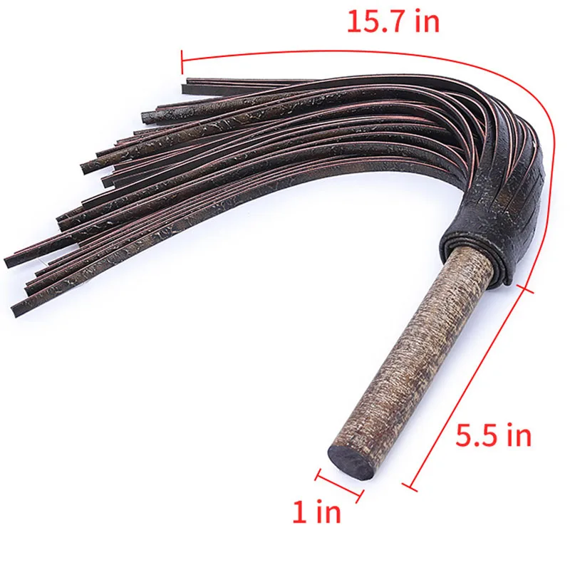 Size:1M Huqiqi Whip Classic Black Bullwhip Premium Handmade Genuine ...