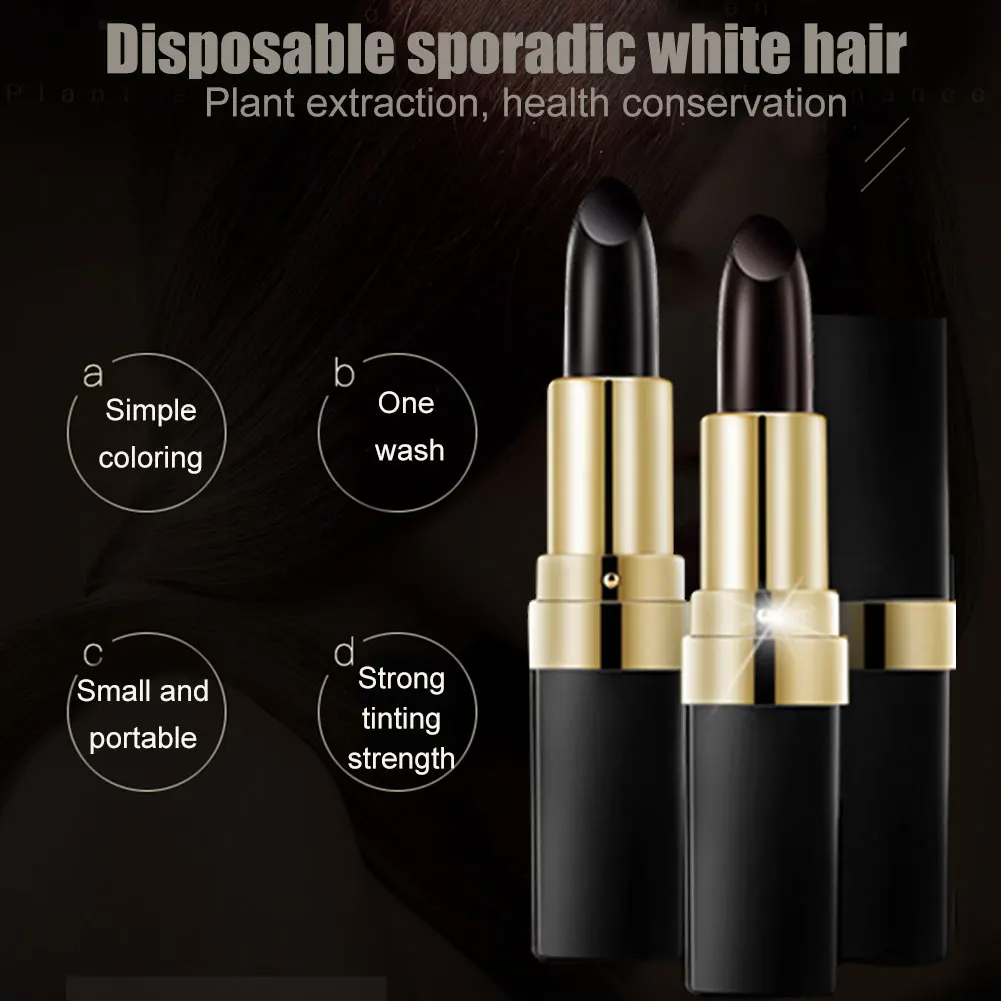 Bright Hair Pen Hair Dye Pen Hairline Fill Instant Gray