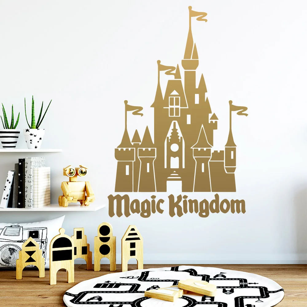 Free Shipping Magic Kingdom Wall Sticker Vinyl Waterproof Wall Art ...
