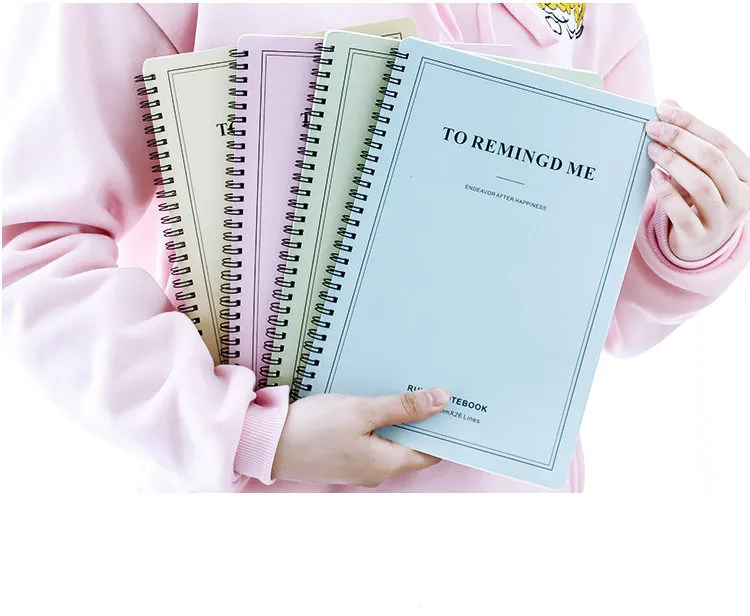 Carnet de notes - Kawaii - A5 - 60 feuilles - Rose - Spirale ...