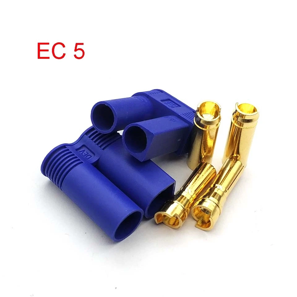 EC5-RC-Connector-Female-Male-Bullet-Gold-Connector-plug-For-RC-Lipo ...