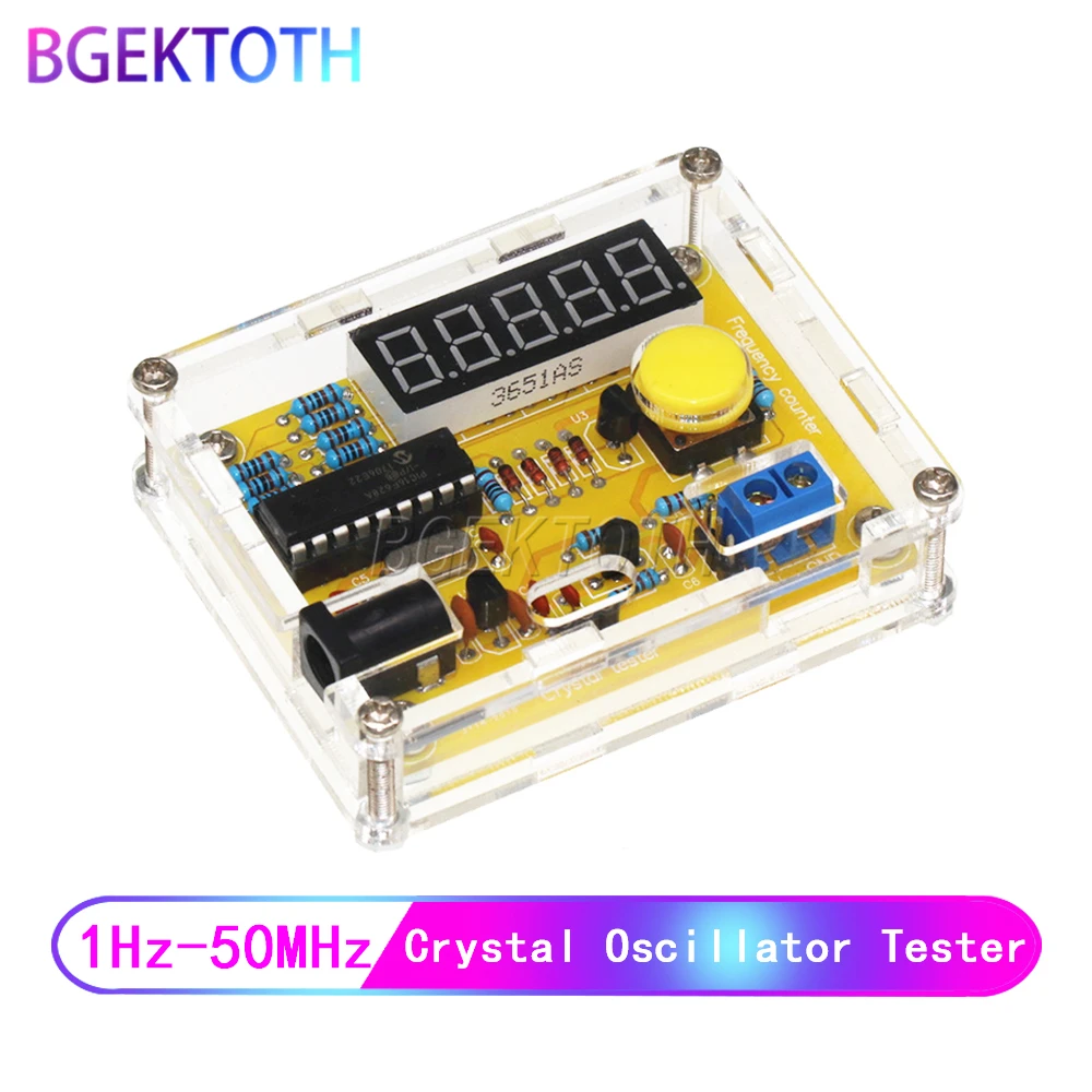 1Hz-50MHz-Crystal-Oscillator-Frequency-Counter-Meter-Digital-LED-PIC ...