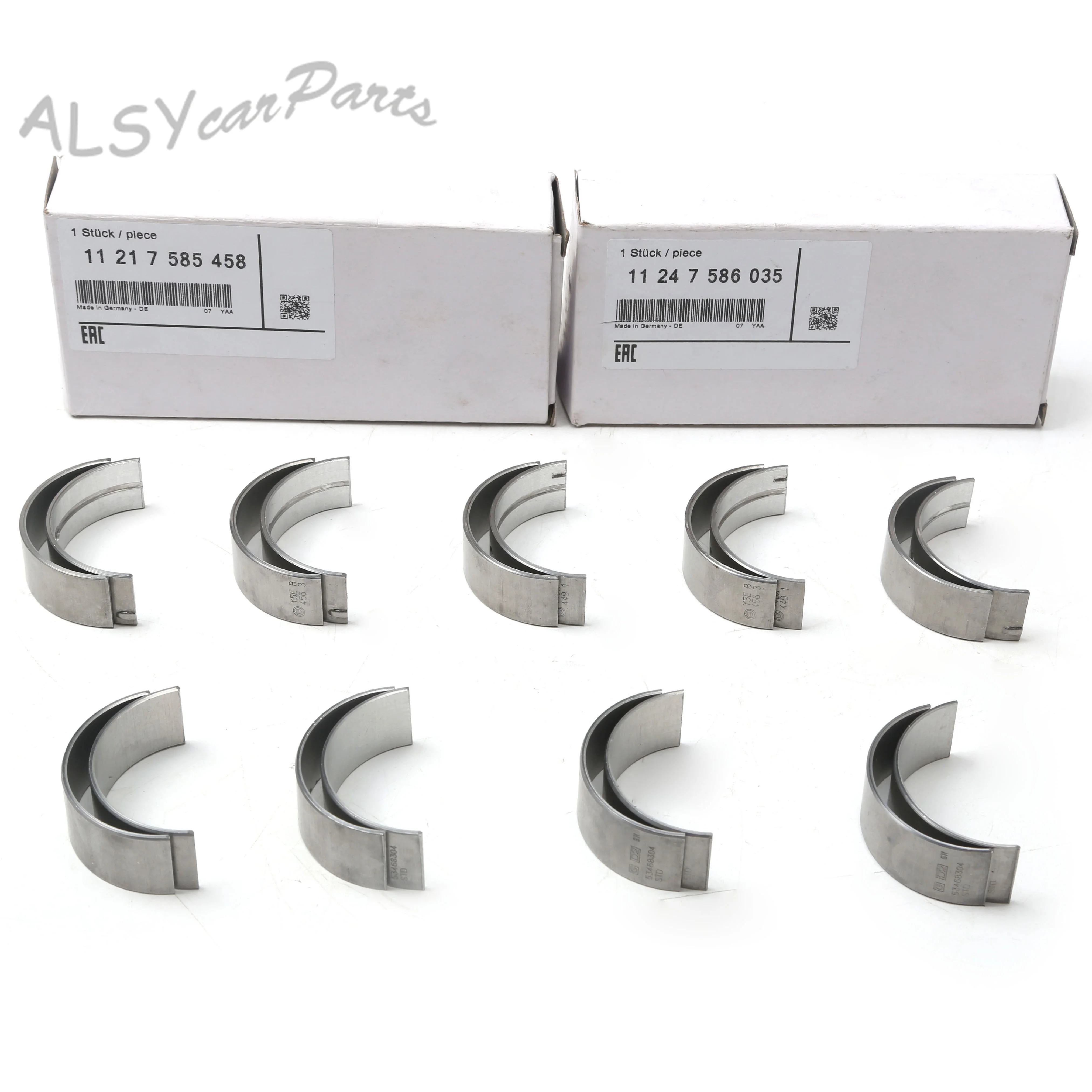 자동차 크랭크 축 및 커넥팅로드 베어링 키트 11217605502 11217605506 BMW 1 시리즈 F20 용 116i ...