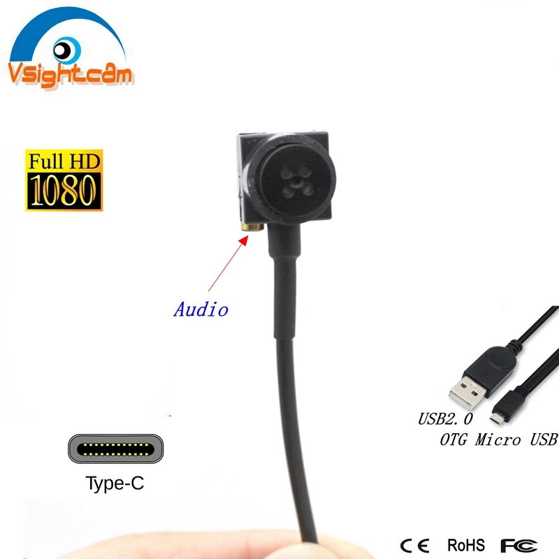 Type C USB Camera 720P 1080P Micro USB OTG Camera Button Audio CCTV ...