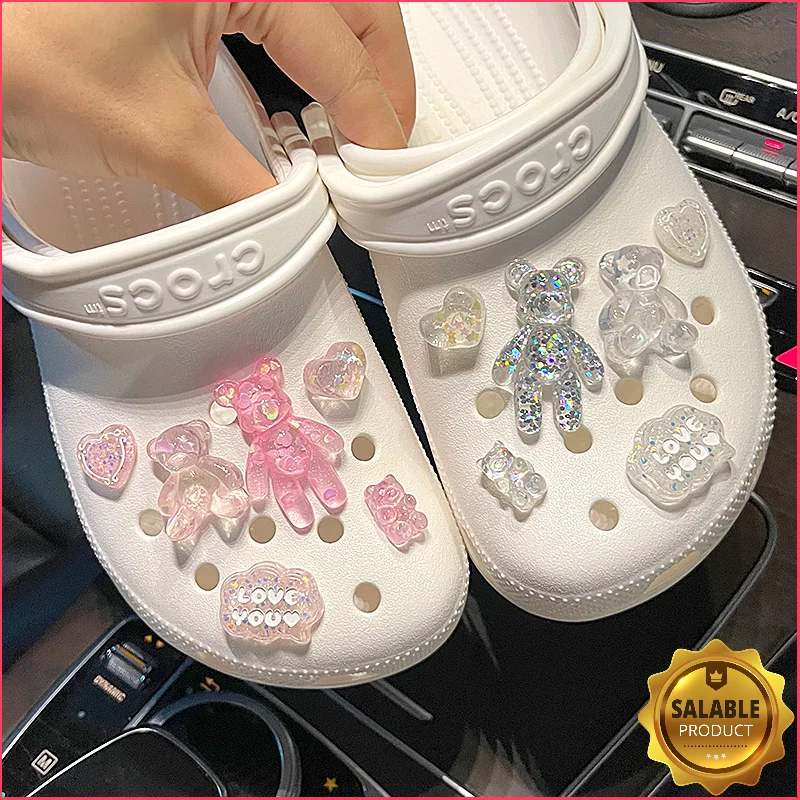 Rhinestone Bears Croc Charms Designer Diy Animal Shoes Party Decaration ...