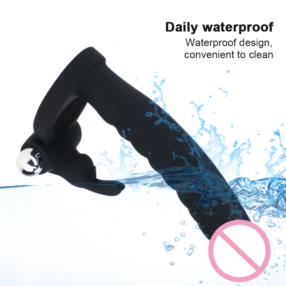 Sangle De Pénétration Réaliste À 7 Vibrations En Silicone Gode Vibrateur Double Pénis Anneau ...