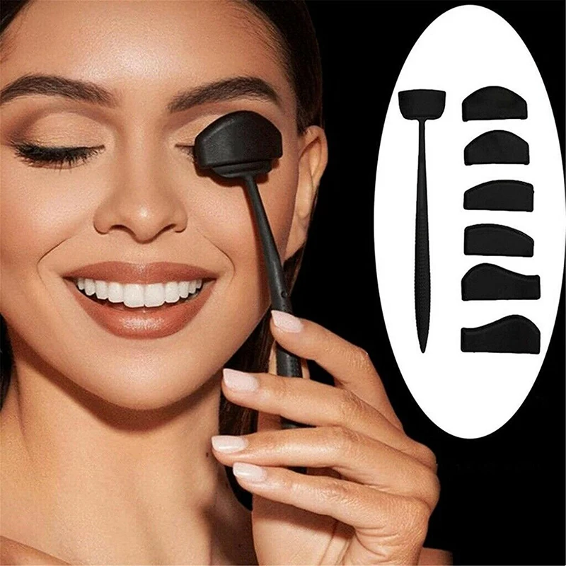 6 In 1 Silicone Eye Shadow Template, Wrinkle Line Kit, Silicone Eye ...