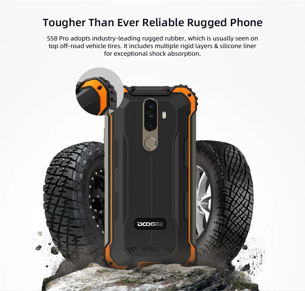 Rugged Waterproof Mobile Phone | Doogee Waterproof Mobile Phone - S58 ...