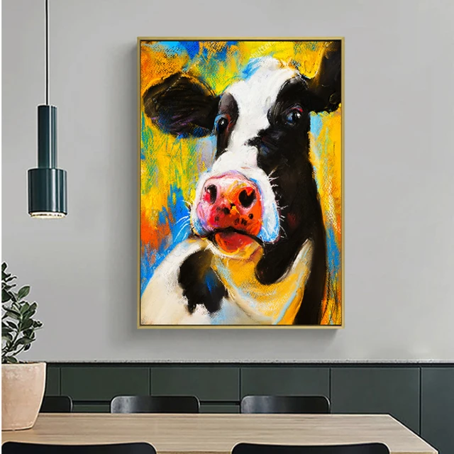 Abstract Cow Painting