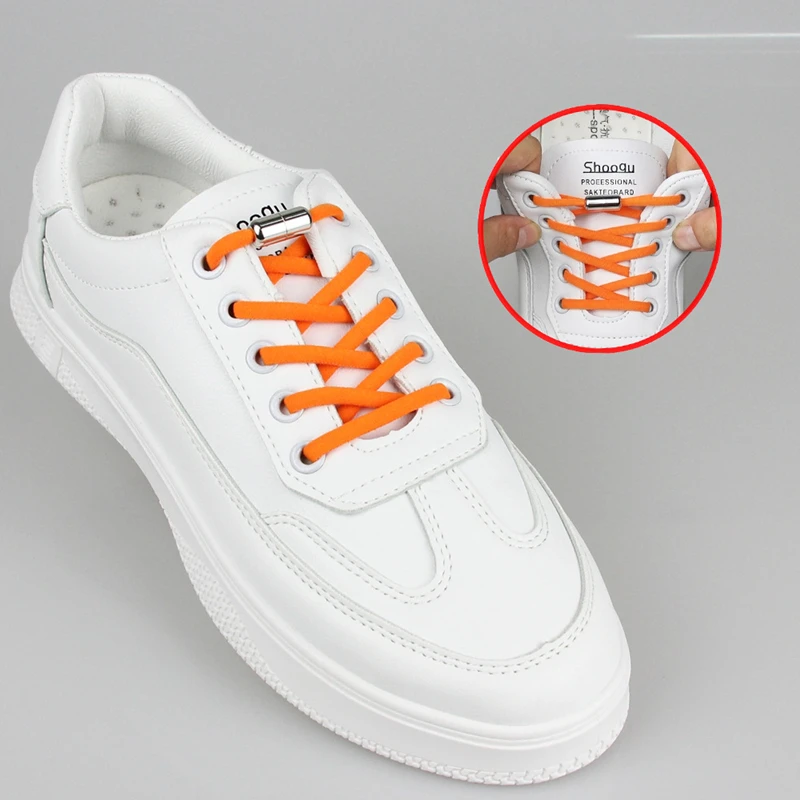 New Style Magnetic Shoelaces Elastic No Tie Shoe Laces Multi Color Lazy ...