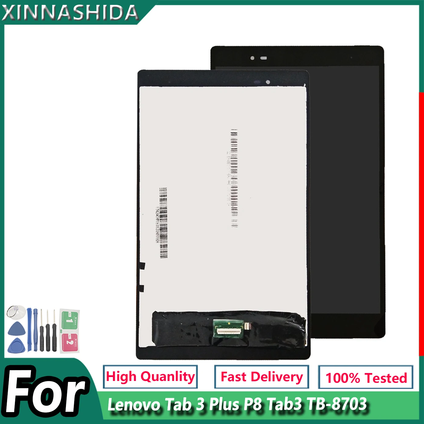 Pantalla táctil LCD para móvil, montaje de digitalizador para Lenovo Tab 3, 8 Plus, Tab3, P8, TB ...