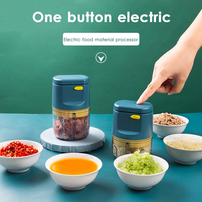 Portable Mini Electric Food Chopper Fruit Vegetables Tools USB Meat ...