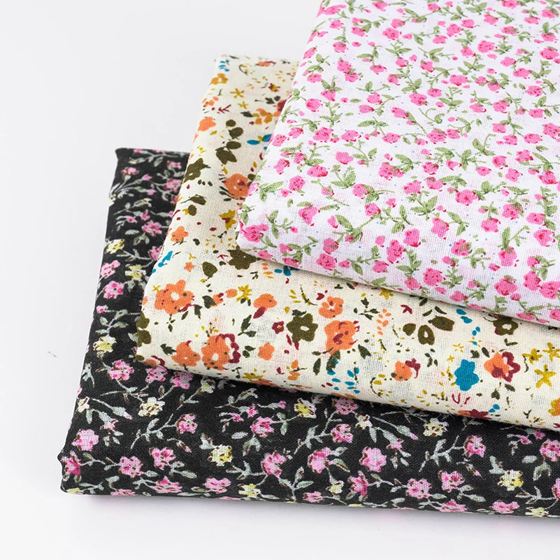 Vintage Floral Print Fabric
