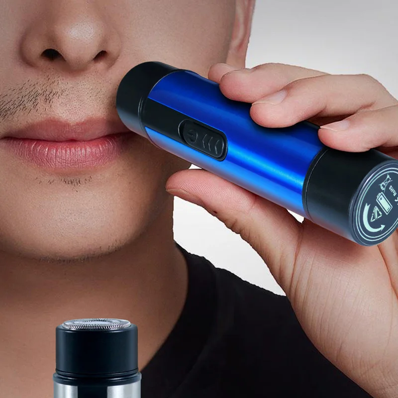 Electric Shaver For Men Mini Safety Razor Portable Battery Shaving ...