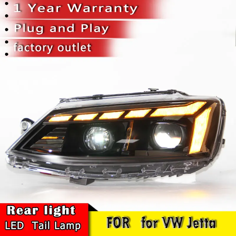 Car Styling For For Vw Jetta 2012-2017 Led Head Light Led Headlight Drl ...