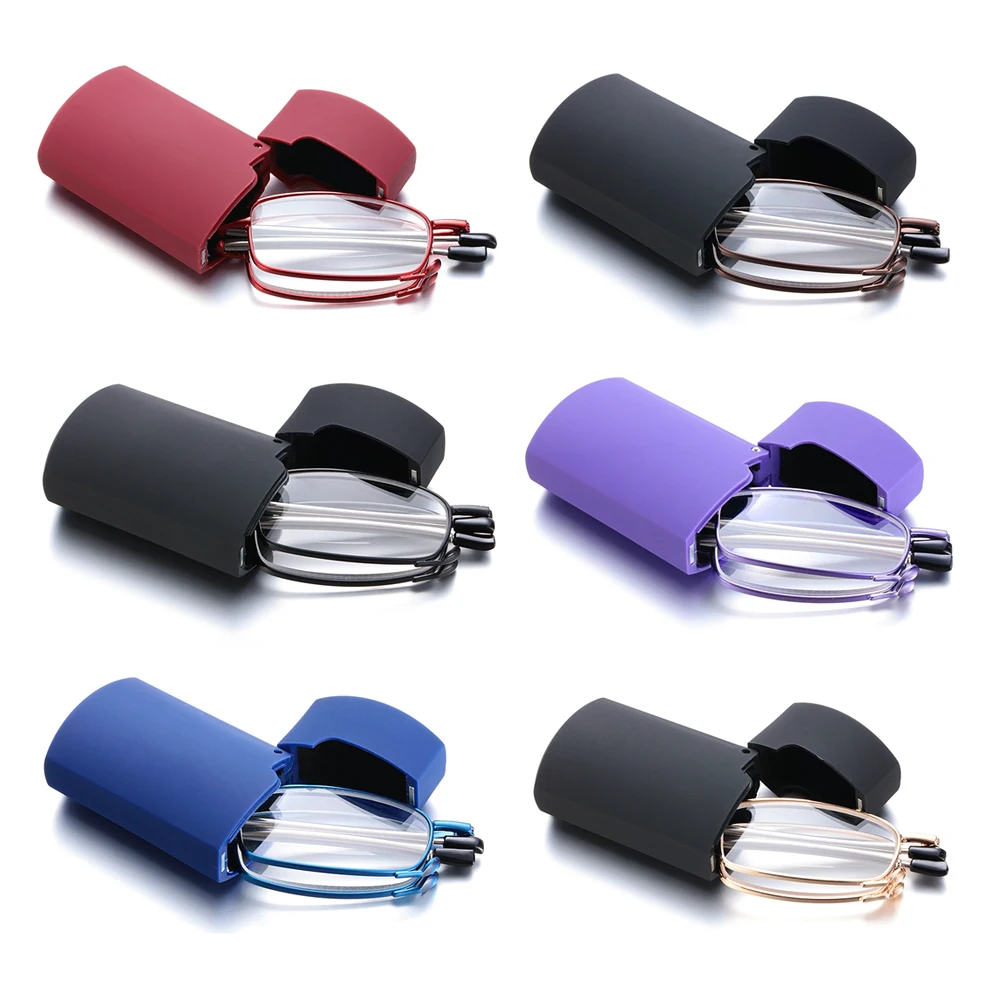 Portable Folding Reading Glasses Telescopic Legs Presbyopia Eyeglasses ...