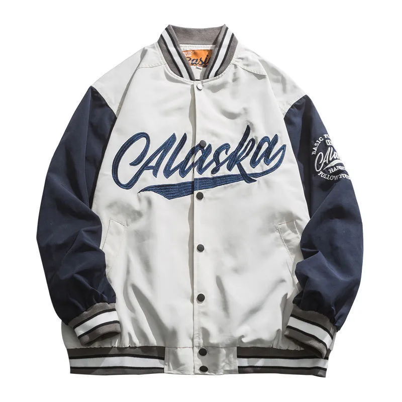 ERENEJIAN Unisex College Letterman Jackets Couple Varsity Baseball ...