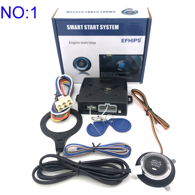 Universal auto start stop keyless entry system engine start alarm ...