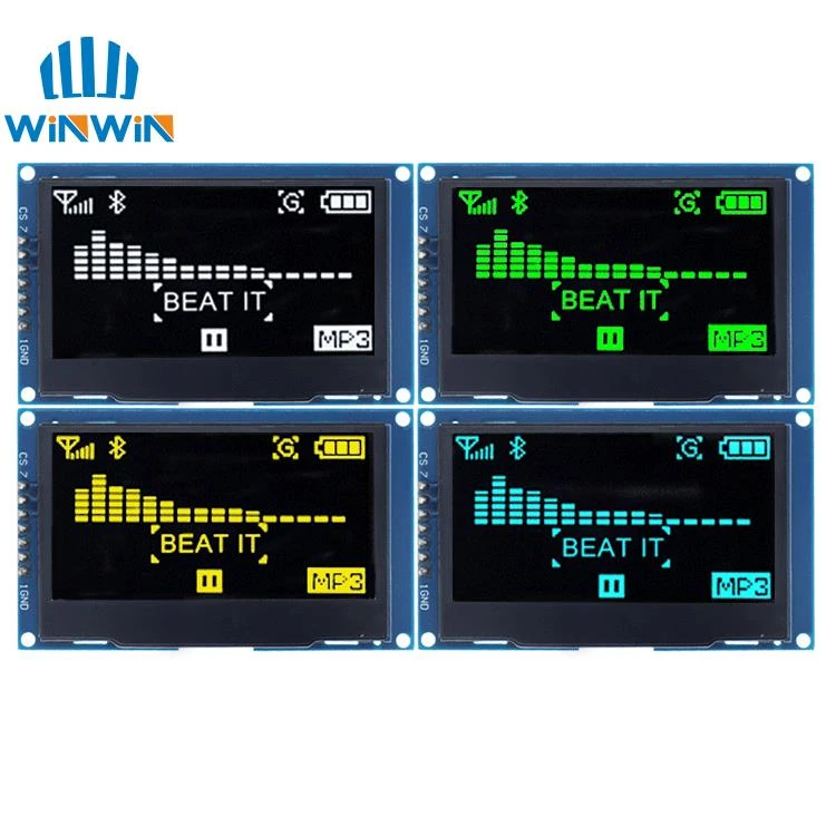 2.4" 2.42 Inch 128x64 Oled Lcd Display Module Ssd1309 12864 7 Pin Spi ...