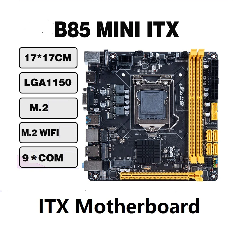 B85 Itx Motherboard 17x17cm Processor Interface 1150-pin Compatible Ddr3 Memory With I5 Or I7 ...