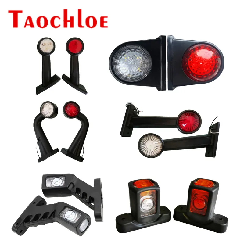 2Pcs Trailer Position Lights 12V 24V LED Truck Clearance Lights Rear ...